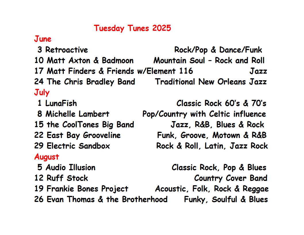 Tuesday Tunes 2025 – LCAC